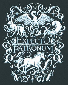 zuty zuty - malování podle čísel - plakát expecto patronum (harry potter), 40x50 cm, plátno