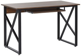 Psací stůl 120 x 60 cm tmavé dřevo DARBY Beliani
