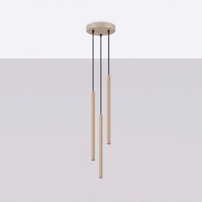 Sollux Lighting Závěsné svítidlo ARCHE 3P taupe
