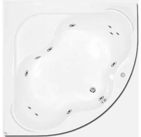 Excel - Masážní vířivá vana SÁVA HYDRO pneu 140 x 140 cm SAVA140HYDROPNEU