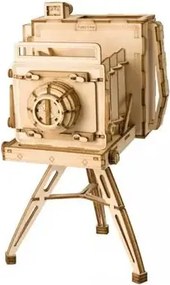 RoboTime dřevěné 3D puzzle Historický fotoaparát / od 8 let / 140 dílk