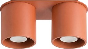 Sollux Lighting Stropní svítidlo ORBIS 2 okrově červené