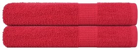 Saunové osušky FROGN 2 ks červené 80x200 cm 360 g/m² 136935