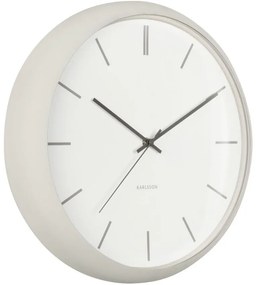 OnaDnes -20% Time for home Světle šedé kovové nástěnné hodiny Mathias 40 cm