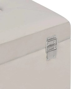 Lavice s úložným prostorem 80 cm šedá samet 329932