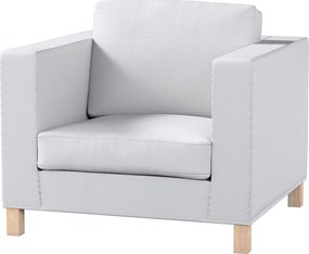 Potah na křesko IKEA Karlanda, krátký barva bílá látka pletený vzor