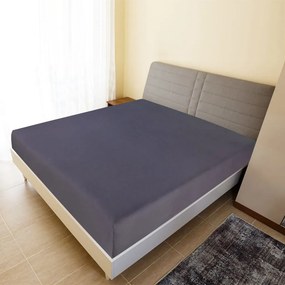 Jersey prostěradla 2 ks antracitová 90 x 200 cm bavlna 136191