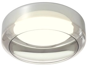 Redo group Redo Solera, skleněné kouřové stropní svítidlo, LED 24W 3000/4000K, průměr 35cm