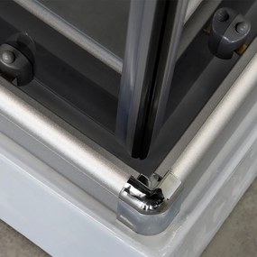 BPS-koupelny Sprchový box WSH309A GREY 80x80