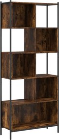 Knihovna kouřový dub 72 x 28 x 172 cm kompozitní dřevo 3213654