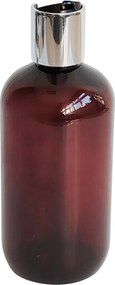 Dávkovač na mýdlo 300 ml hnědý s černo-stříbrným DISC TOP BELA