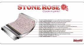 Hrnec s pokličkou Bisetti Stonerose Rose Giuseppe, ø 24 cm