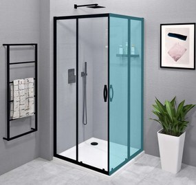 Gelco Sigma Simply - Sprchové dveře 110 cm, čiré sklo/černá GS2111B