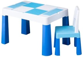 Dětská sada stůl a židle MULTIFUN modrý