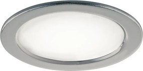 FAN INC-NEMO-65 SIL Zápustné venkovní svítidlo LED Nemo, stříbrné, plast, 3,5 W, 277 lm, 4000 K, IP44, 6,5 x 1,8 cm - FANEUROPE