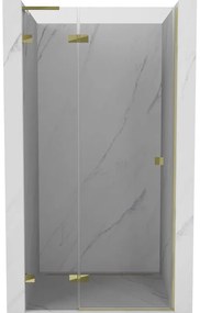 Mexen, Mexen Lunar L levé otočné sprchové dveře 105 cm, transparentní, zlaté - 834L-105-000-50-00-L