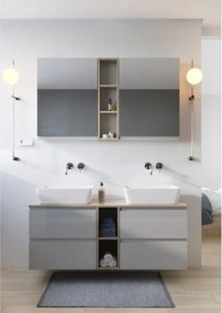 Cersanit Moduo, zrcadlová závěsná skříňka 60cm, bílá, S590-018-DSM