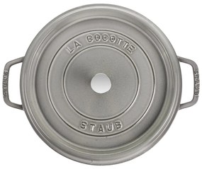 Staub Cocotte hrnec kulatý 30 cm/8,35 l šedý, 1103018