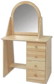 ImportWorld Toaletní stolek se zrcadlem Maximus v140 x š85 x h48 cm (Barva dřeva: Borovice)