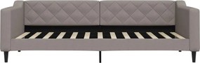 Válenda s přistýlkou taupe 90 x 200 cm textil 3197429