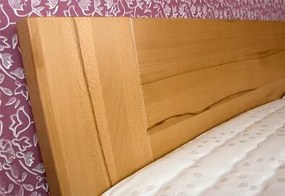 Postel Postelia PETRA Buk 140x200 - dřevěná postel z masivu o šíři 4 cm