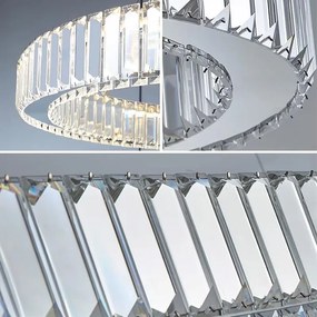 Toolight Závěsné designové osvětlení CRYSTAL LED + dálkové ovládání APP1546-CP2 Chrome