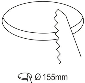Eglo 900107 - LED Stmívatelné koupelnové svítidlo FUEVA-Z  LED/10,5W/230V IP44