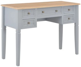 Psací stůl šedý 109,5 x 45 x 77,5 cm dřevo 280070