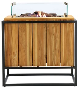 Oddělovací ohniště Cosiloft divider černý rám / teak COSI