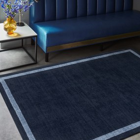 Tribeca Design Kusový koberec Buster Border Navy Rozměry: 120x170 cm
