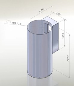 Ciarko Design Odsavač par Ciarko Design Tubus Copper (CDP3801R)