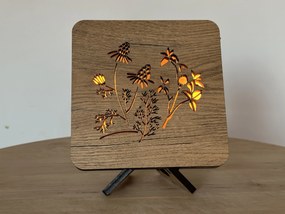 Li-Go "Heřmánek" lampa 19x19 cm provedení povrchu: dub světlý