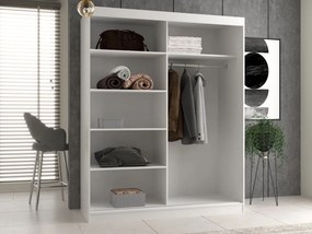 Šatní skříň se zrcadlem Iga 160 cm dub Sonoma