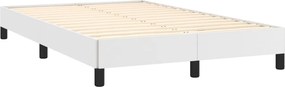 Box spring postel s matrací bílá 120x190 cm umělá kůže 3269814