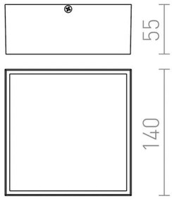 RED - Design Rendl- R11967 - LED Venkovní stropní svítidlo BONO LED/4W/230V IP54