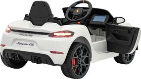 Elektrické autíčko Porsche Spyder RS ​​718 bílé