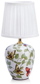 Bílá stolní lampa s textilním stínidlem (výška 33 cm) Mansion – Markslöjd