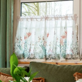 KRÁTKÁ ZÁCLONA NA PÁSCE NEMEZJA 150X30 CM KVĚTY