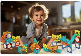 Magnetické cihly s osvětlením RK-763 Ricokids