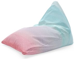 Sedací vak Triangl cukrová vata, růžová / tyrkysová