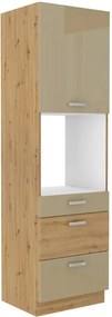 Kuchyňská skříň Artisan 60 DPS-210 3S 1F Barva dvířek cappuccino lesk