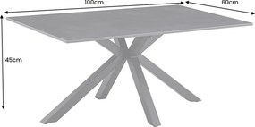 Keramický konferenčný stolík Fabrico 100 cm antracitový