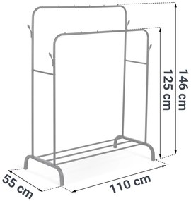 Stojanový věšák Massido MS-867 černý