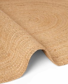 Hanse Home, Kusový koberec Jute Braided 106005 Gold ovál, 160x230 ovál, béžová, chodba / předsíň