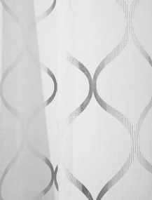 Záclona se vzorem na řasící pásku 140 x 250 cm
