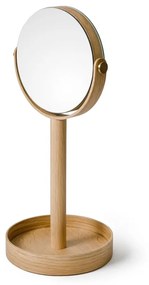 Kosmetické zvětšovací zrcadlo s dřevěným rámem ø 19,5 cm Magnify – Wireworks