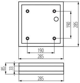Svítidlo Kanlux JURBA DL-218L 2x18W E27 matný chrom 08981