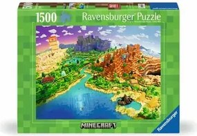Ravensburger Minecraft: Svět Minecraftu / 1500 dílků / od 14 let
