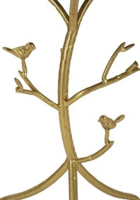Odkládací stolek Birds 38 cm zlatý/mramor