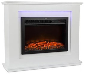 Klarstein Salzburg, elektrický krb, 1000/2000 W, InstaFire, dálkové ovládání, bílý